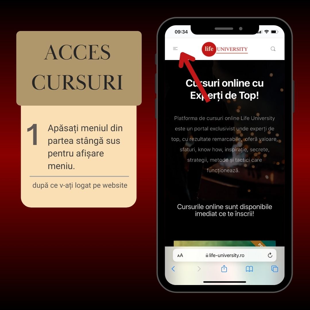 Help - Logare și Acces la cursuri » Cursuri Online | Life University